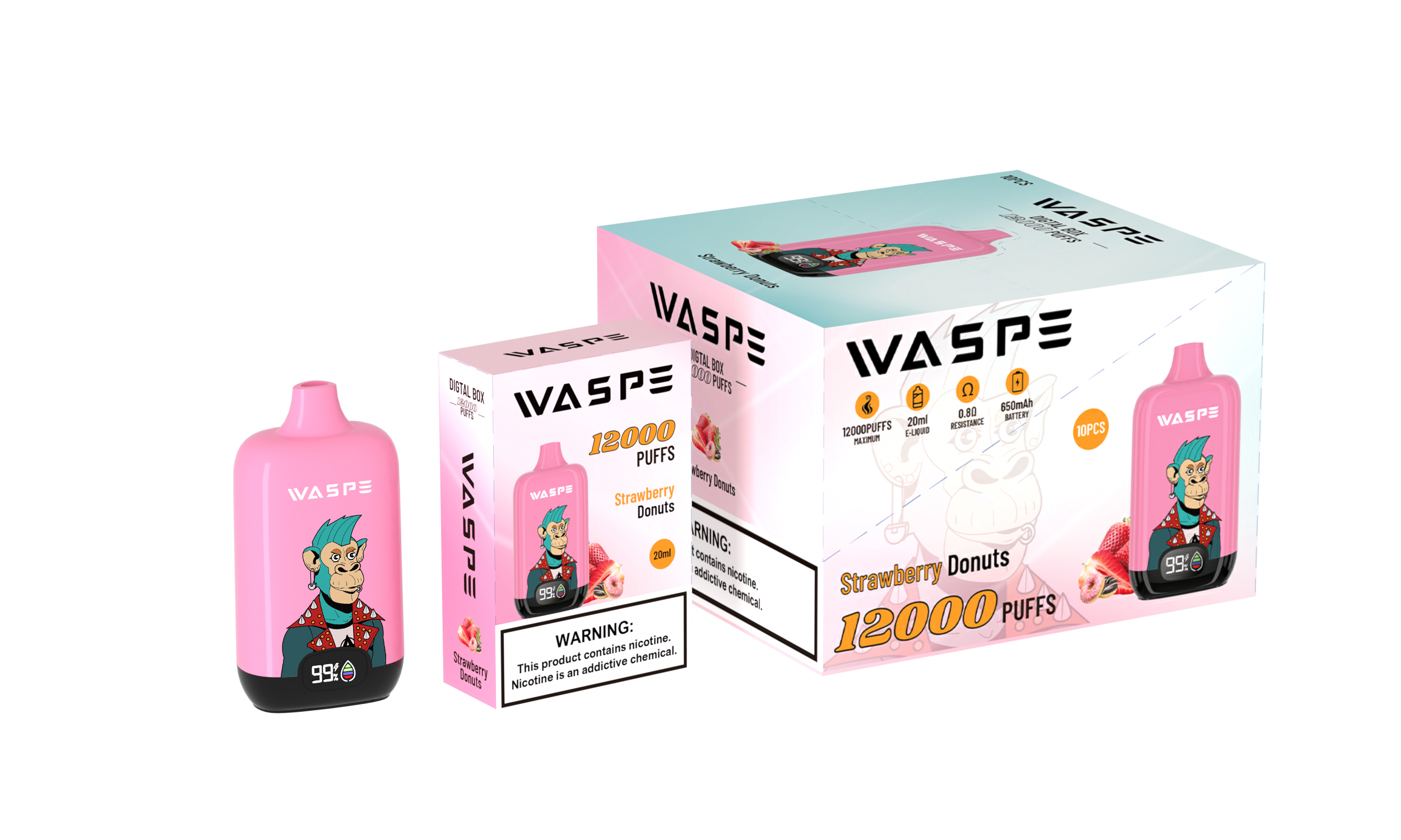 WASPE Digital Box 12000 Puffs Original Edition Disposable Vape