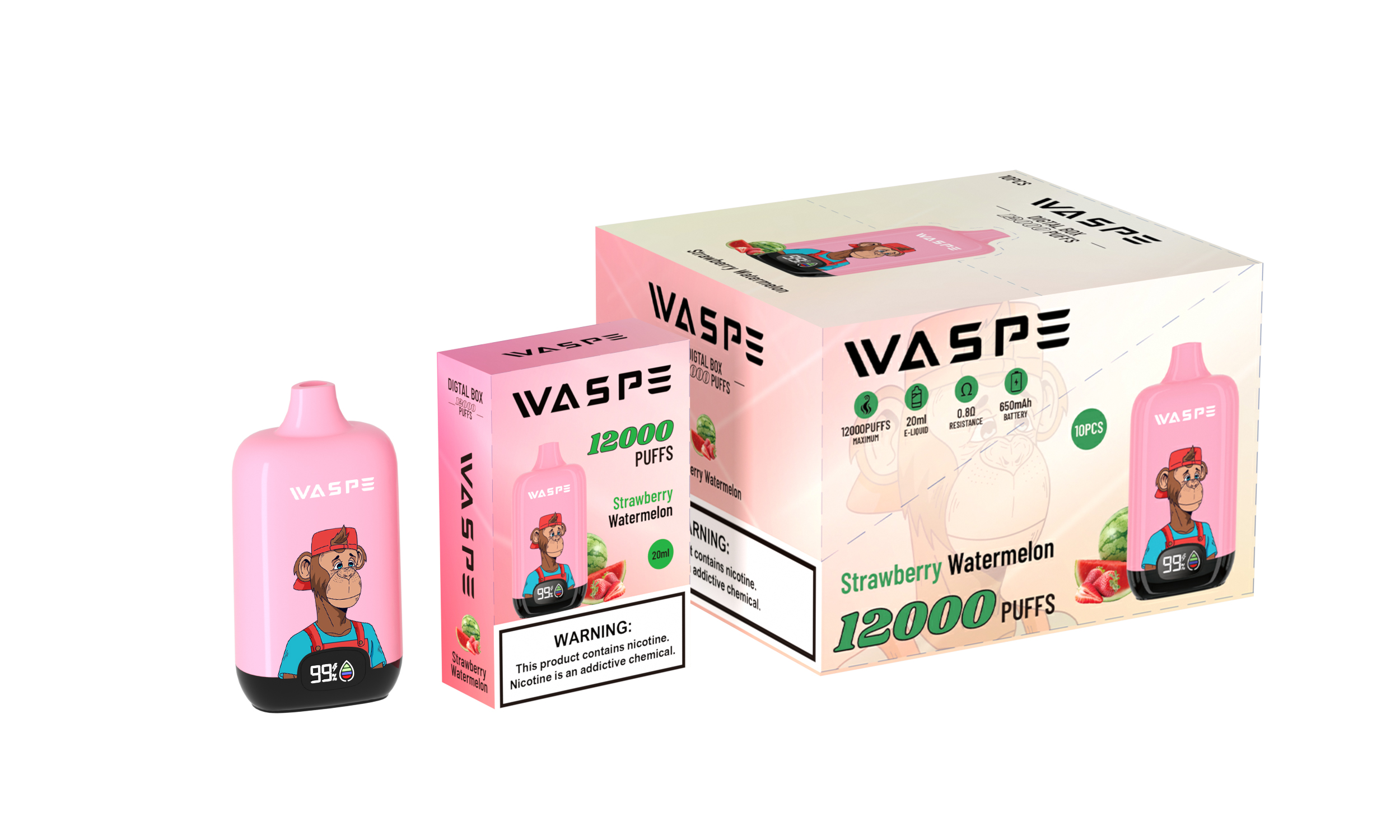 WASPE Digital Box 12000 Puffs Original Edition Disposable Vape