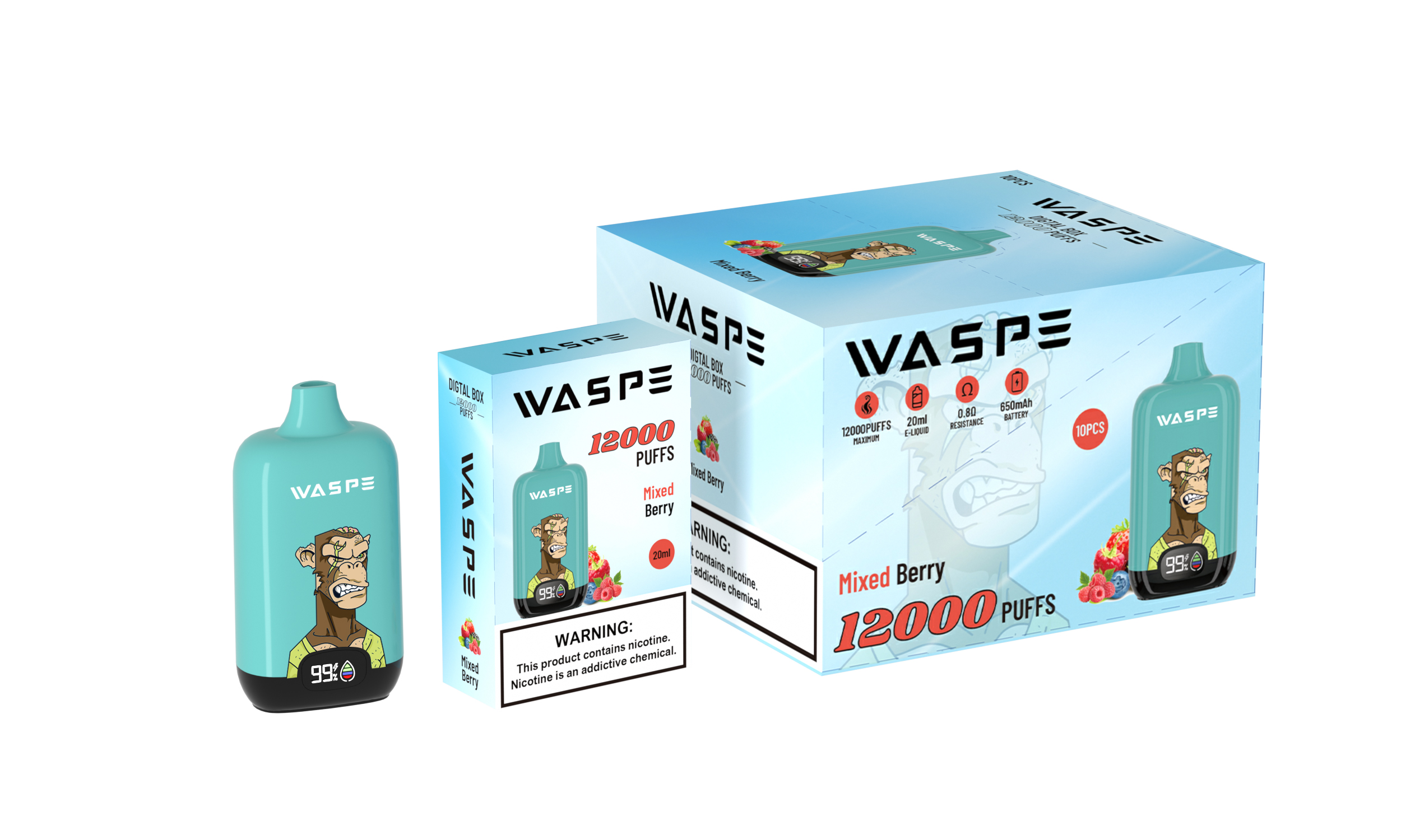 WASPE Digital Box 12000 Puffs Original Edition Disposable Vape