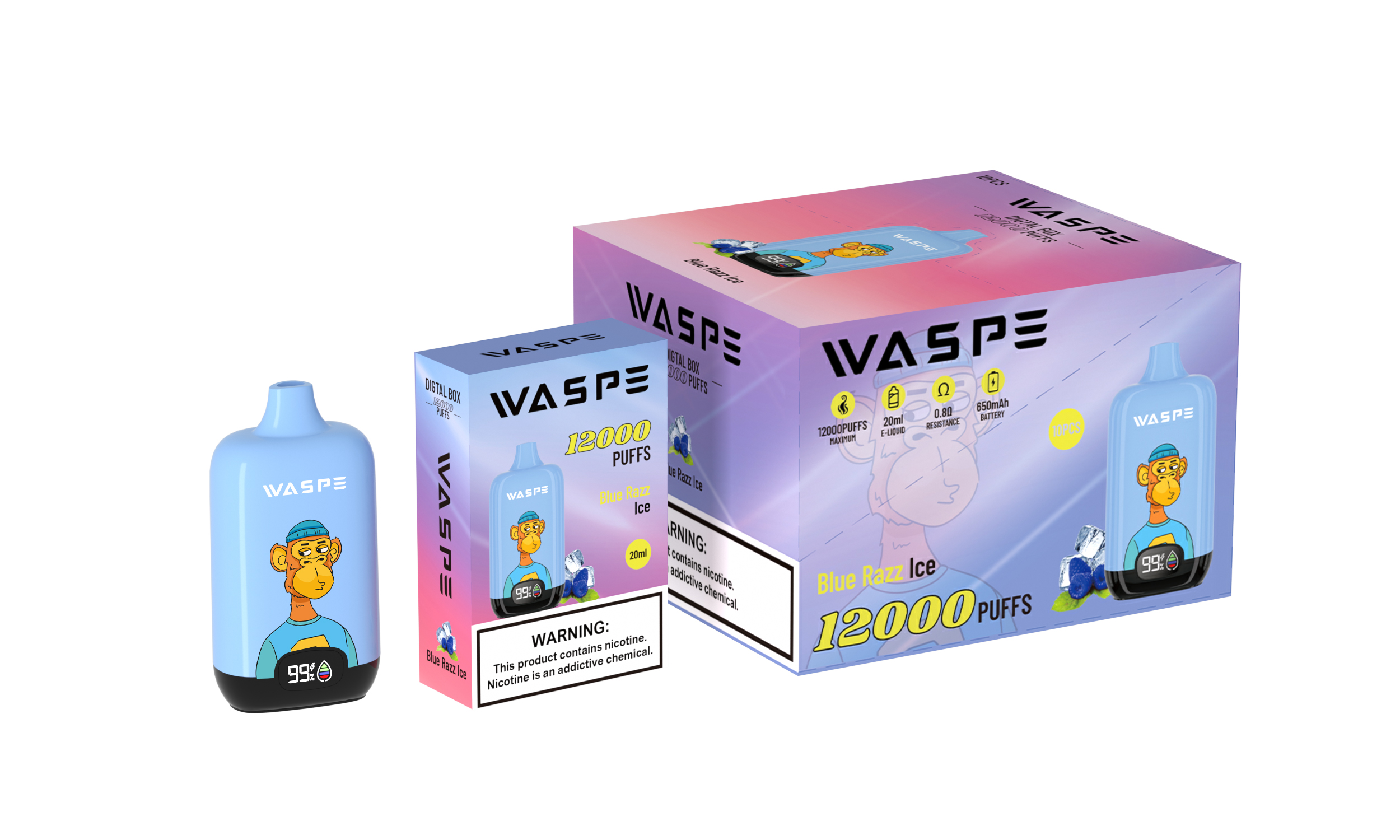 WASPE Digital Box 12000 Puffs Original Edition Disposable Vape