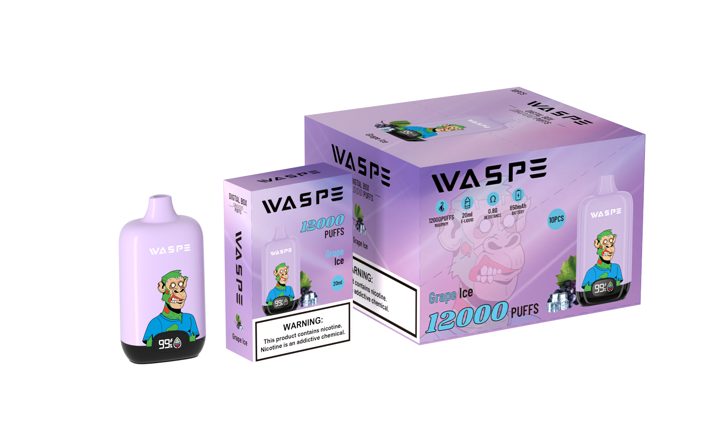 WASPE Digital Box 12000 Puffs Original Edition Disposable Vape
