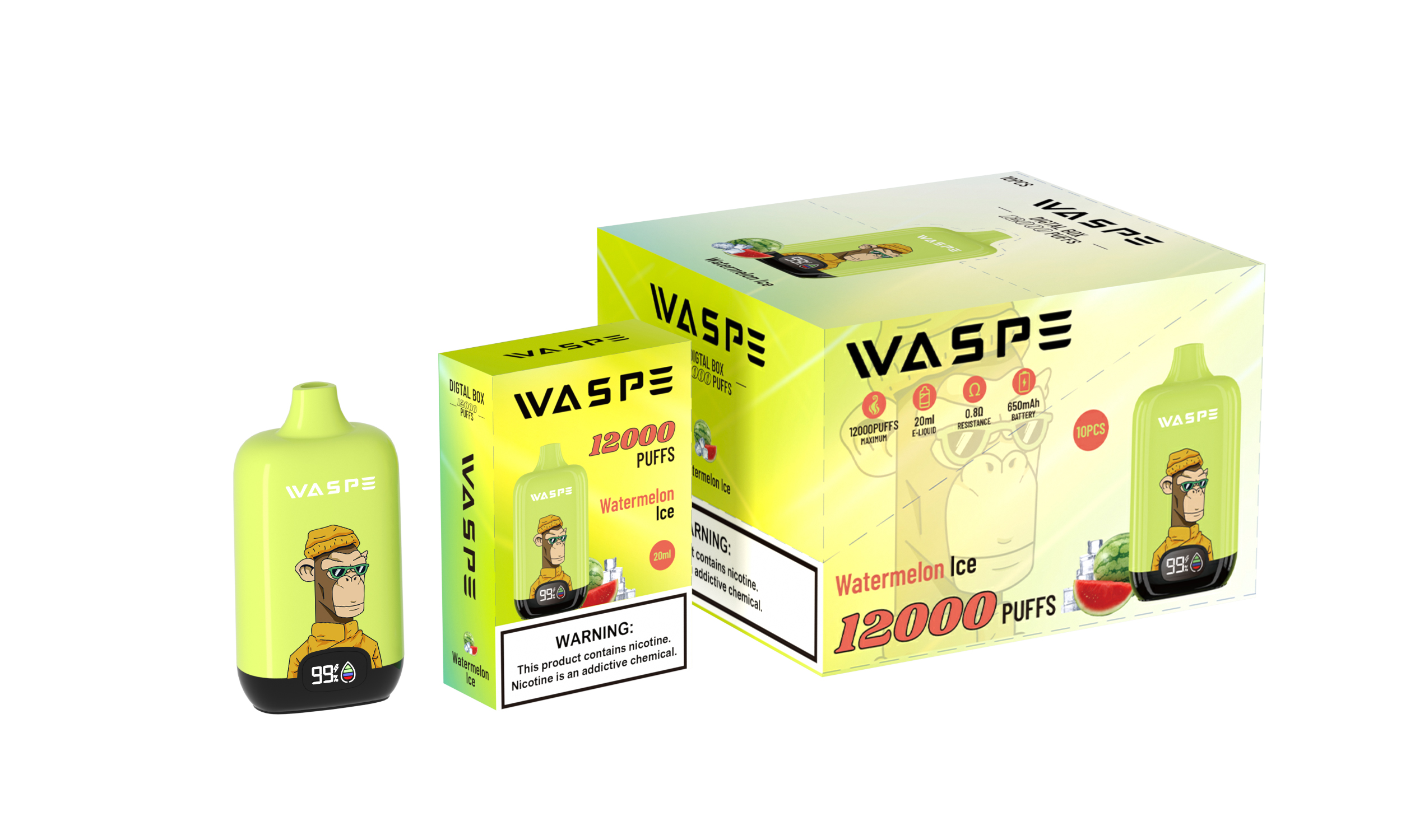 WASPE Digital Box 12000 Puffs Original Edition Disposable Vape