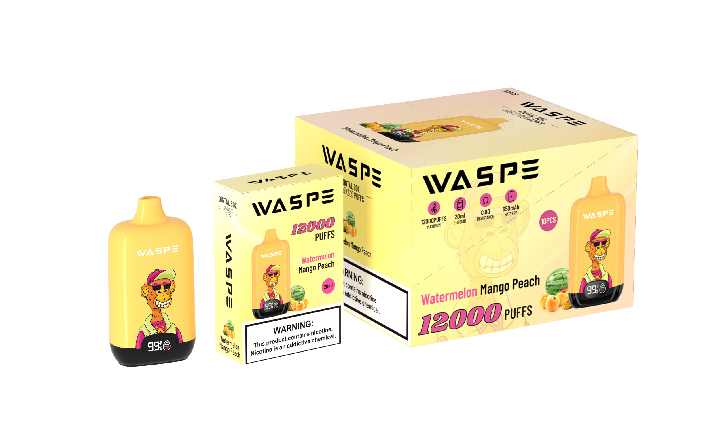 WASPE Digital Box 12000 Puffs Original Edition Disposable Vape